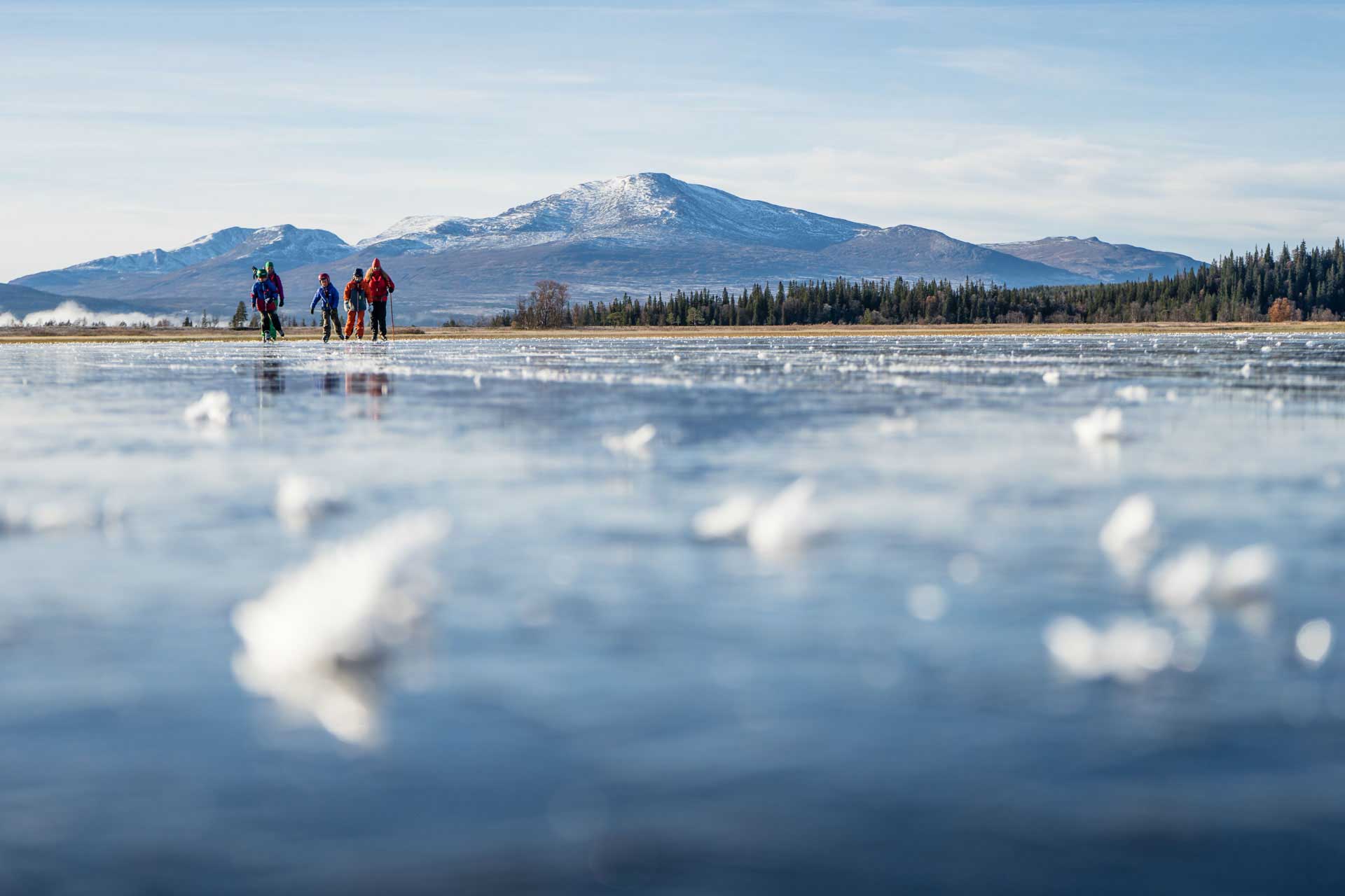 Outdoor Ice Skating on Natural Ice in Sweden | Adventure Sweden